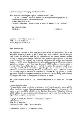Wind storm and storm surge mitigation Nassim | PDF