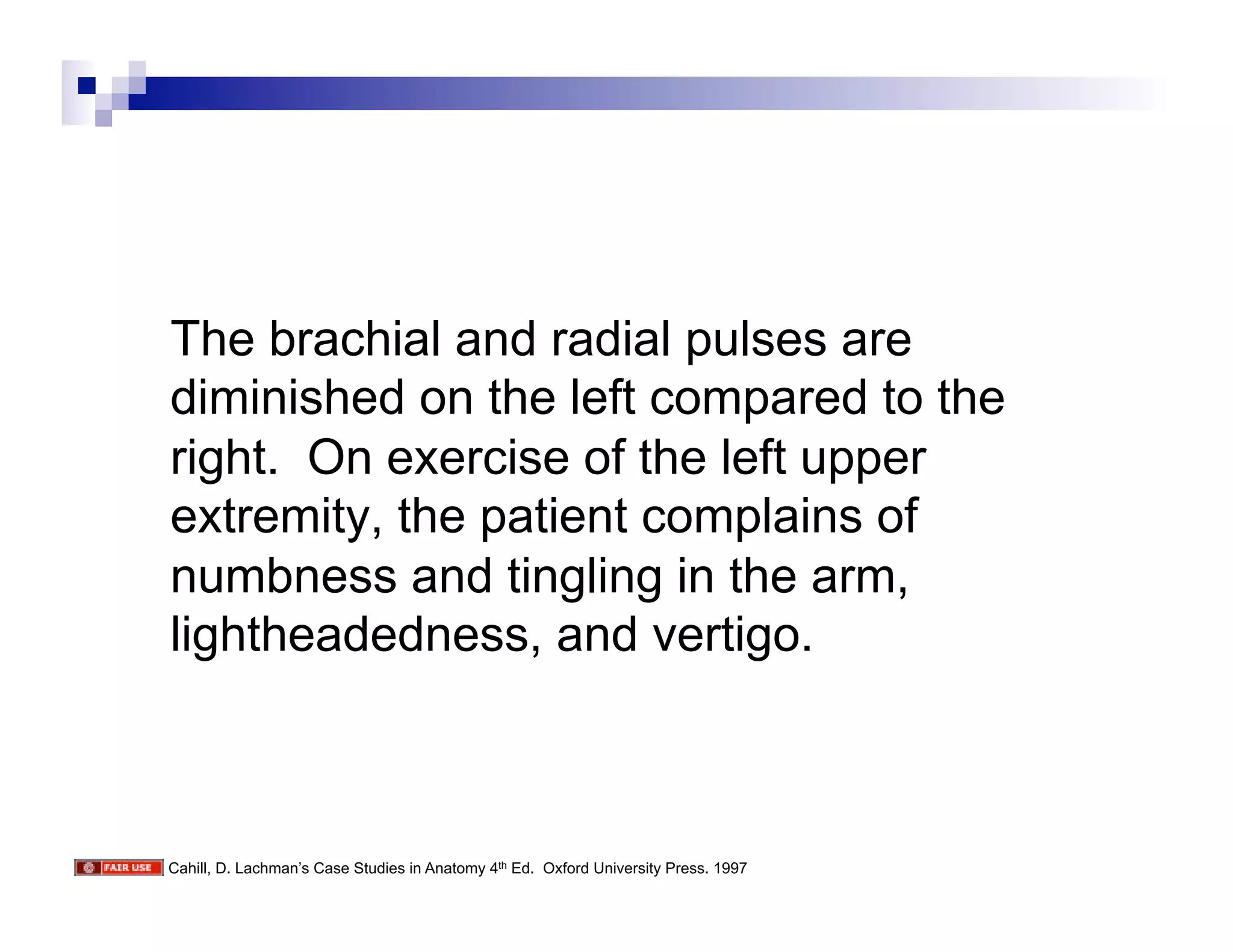 10.17.08: Clinical Anatomy Cases Involving the Upper Extremity | PDF