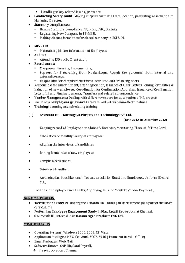 Prem Kumar -CV | PDF