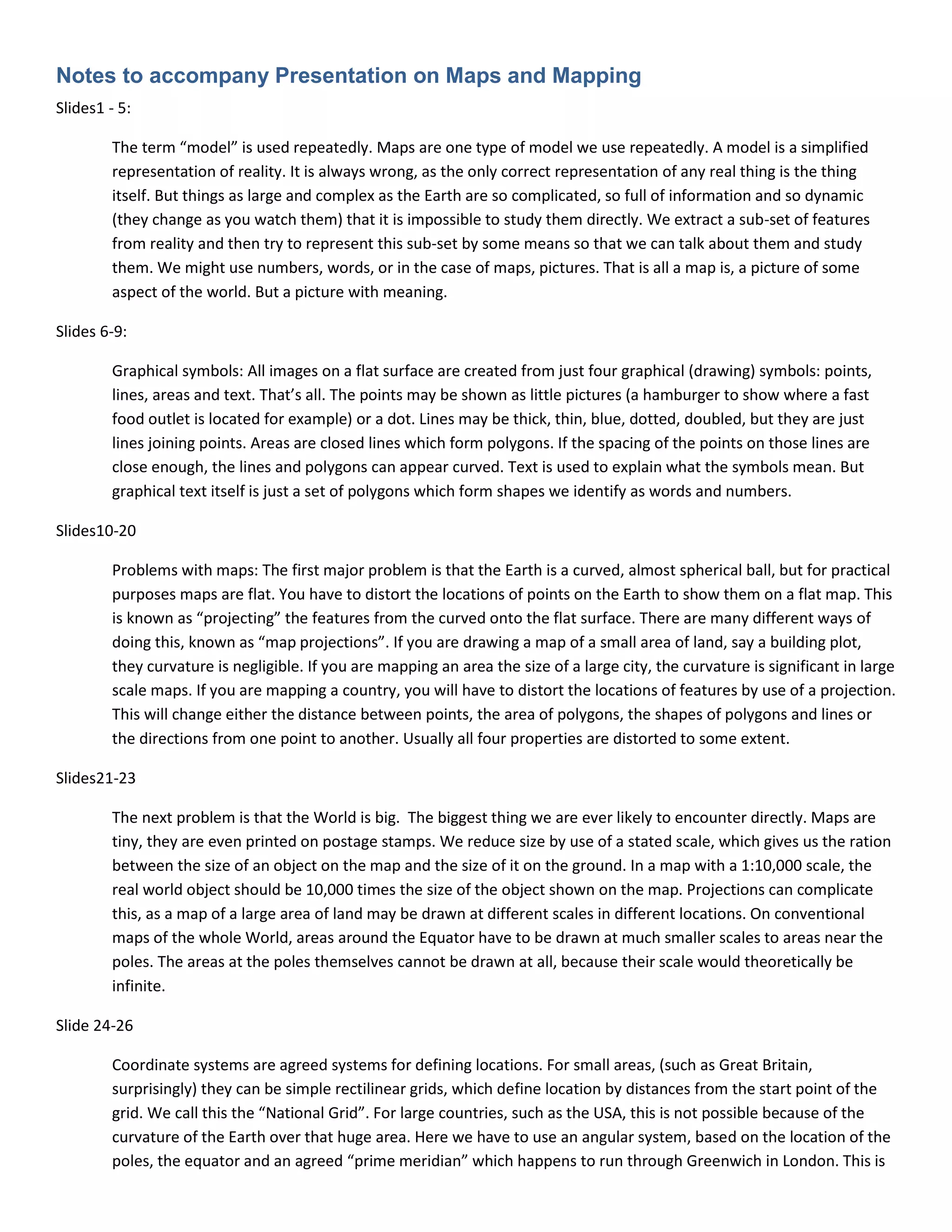 1017 notes on maps and mapping | DOCX