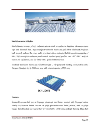 101804898 project-report-of-pre-engineered-steel-building | PDF