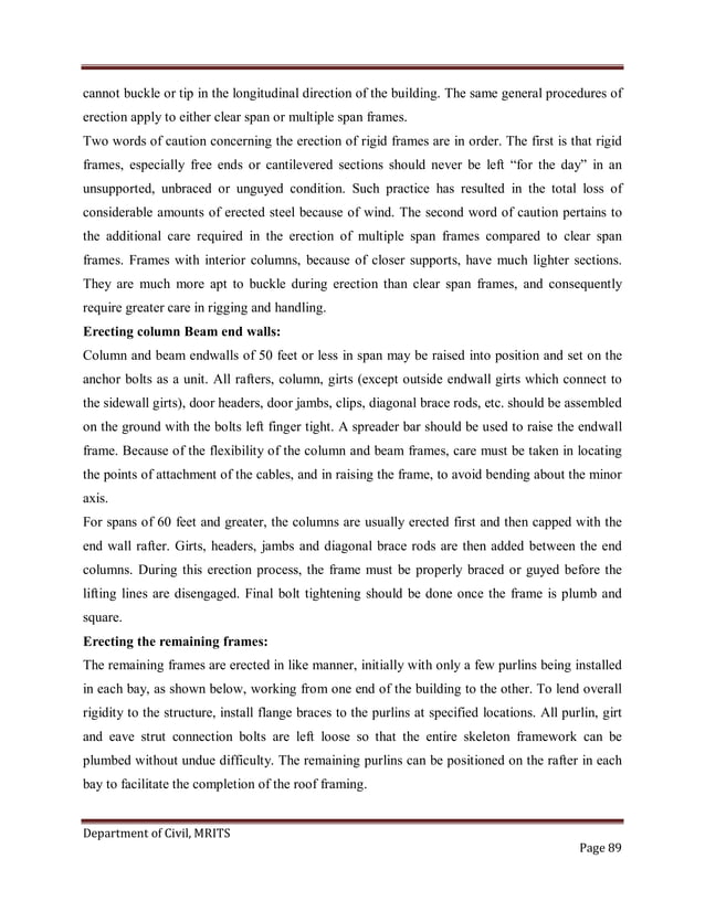 101804898 project-report-of-pre-engineered-steel-building