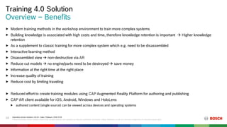 Bosch Technical Trainings Supported by Augmented Reality | PDF