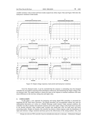 Design of a discrete PID controller based on identification data for a simscape buck boost ...
