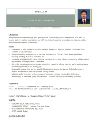Dubai Resume_Subin.T.M | DOCX