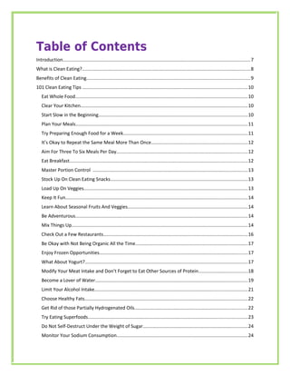 101 Clean Eating Tips | PDF | Nutrition | Healthy Living