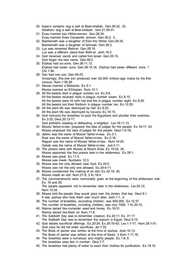 101 contradictions in the old testament of the bible | PDF