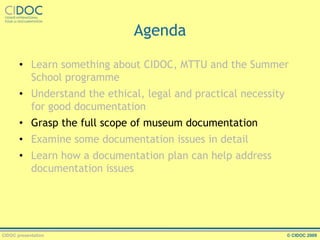 101 Introduction to Museum Documentation Part 1 | PPT