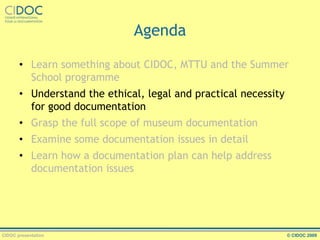 101 Introduction to Museum Documentation Part 1 | PPT