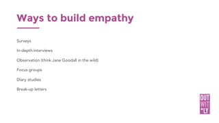 Design Thinking - 101 Building Empathy | PDF