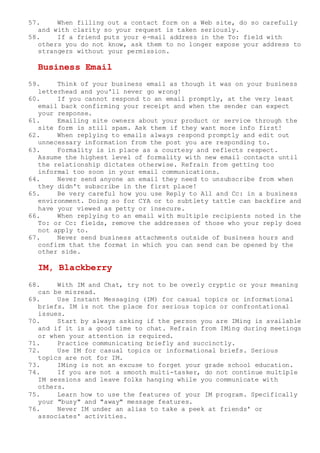 101 email etiquette tips | PDF