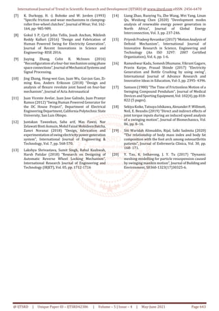 Energy Generation using Rocking Chair | PDF