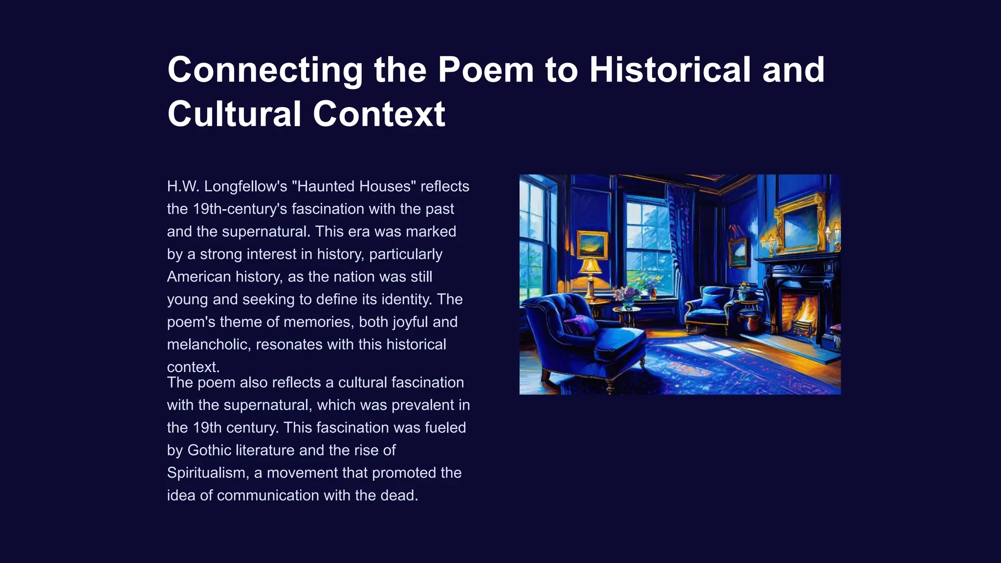 Haunted Houses by H W Longfellow for class 10 | PPTX