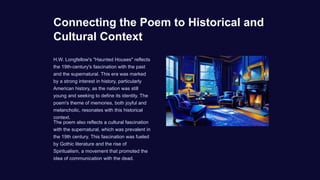 Haunted Houses by H W Longfellow for class 10 | PPTX