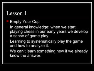 101 in learning chess | PPT