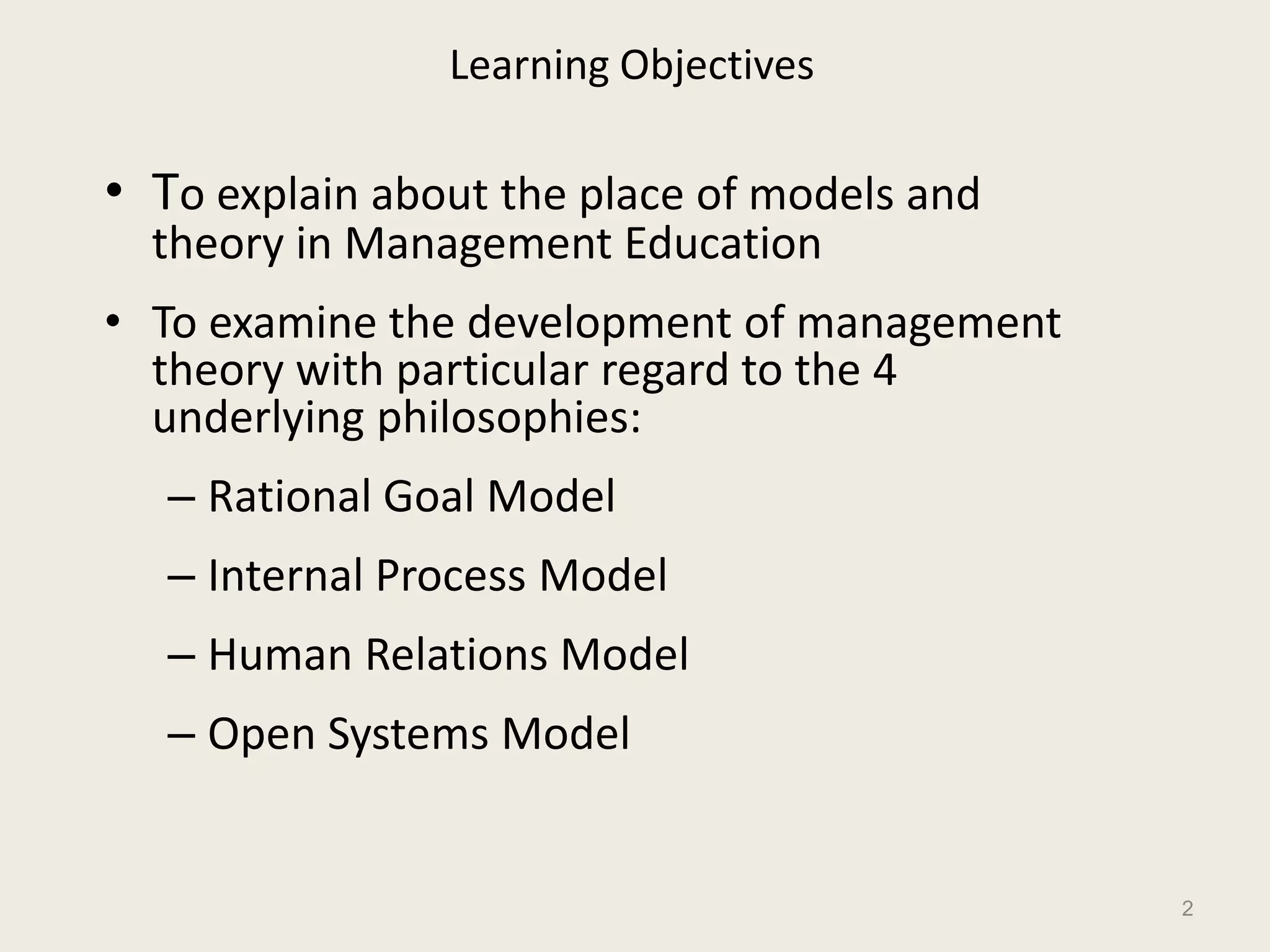 101 lect3 models_management | PPT