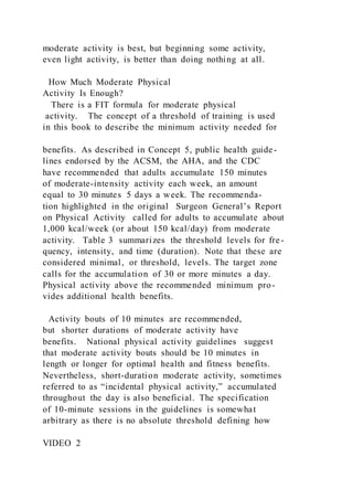 101 Moderate Physical Activity A Lifestyle Approach | PDF