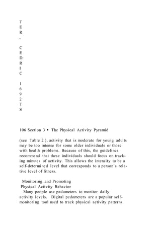 101 Moderate Physical Activity A Lifestyle Approach | DOCX