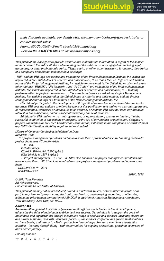 101 Project Management Problems And How To Solve Them | PDF | Business ...