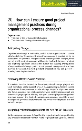 101 Project Management Problems And How To Solve Them | PDF