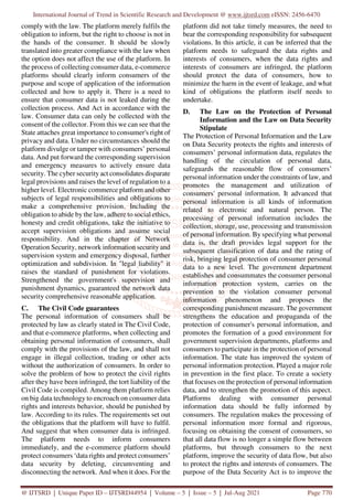 Research on Electronic Commerce Platform Consumer Data Rights and Legal ...