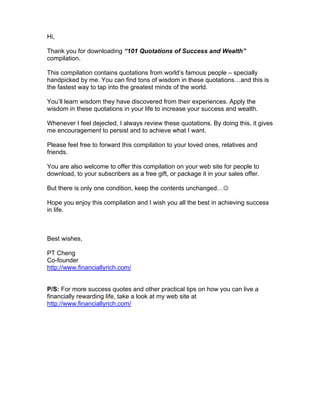 101 success quotes | PDF