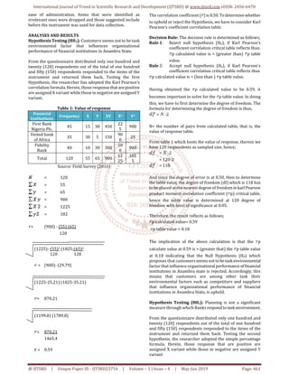 Task Environment and Organisational Responsiveness in Nigerian Banks | PDF | Green Solutions ...