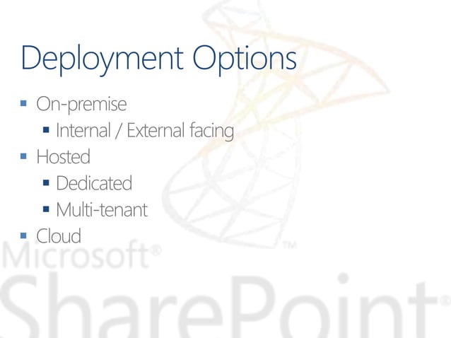 101: The Basics "What is this thing called SharePoint?" | PPT