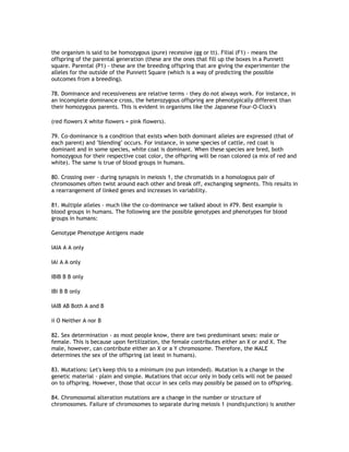 Biology - 101 things to know about biology | DOC