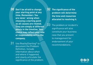 101 tips and tricks to improve your root cause analisys | PPT