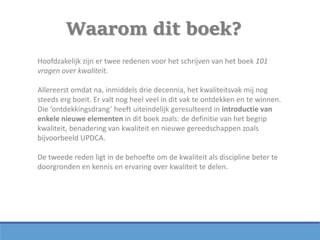 Wat is kwaliteit en hoe te managen | PPT