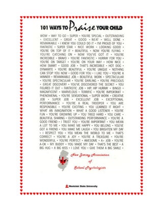 101 ways to praise a child | PDF