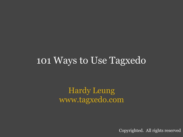 101 ways to_use_tagxedo | PPT