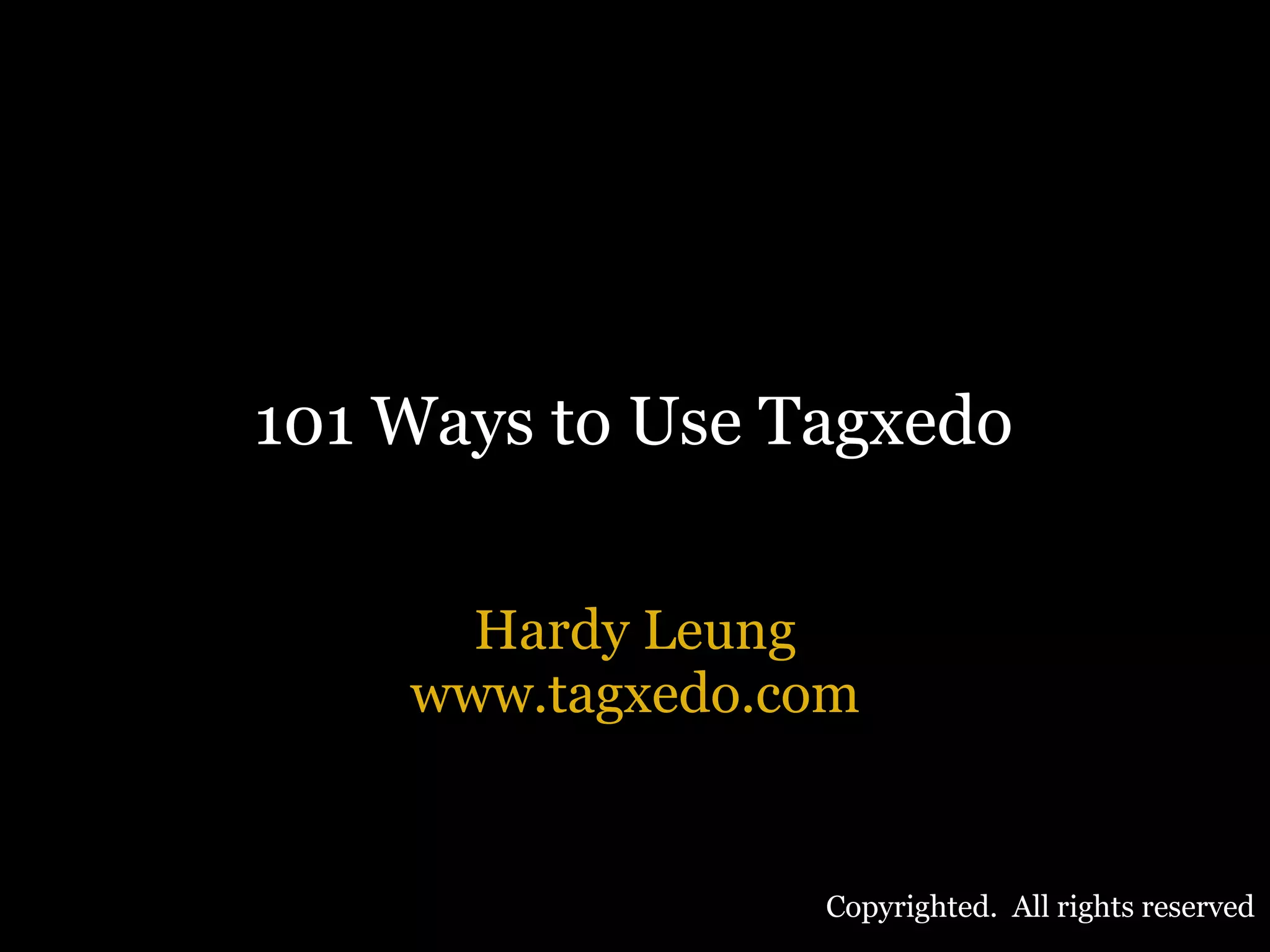101 ways to_use_tagxedo | PPT