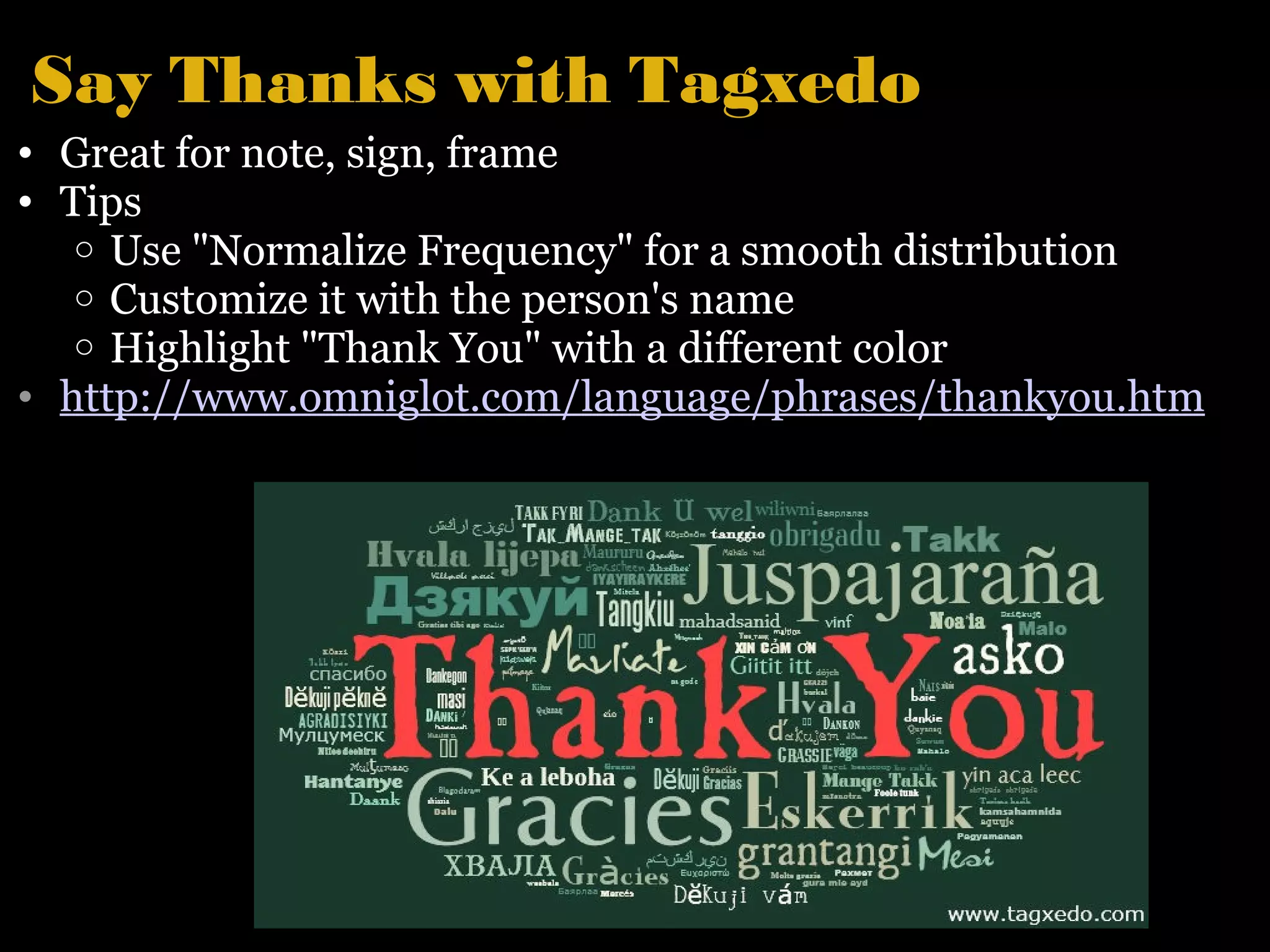 101 ways to_use_tagxedo | PPT