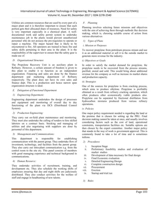 Management of Propylene Recovery Unit | PDF