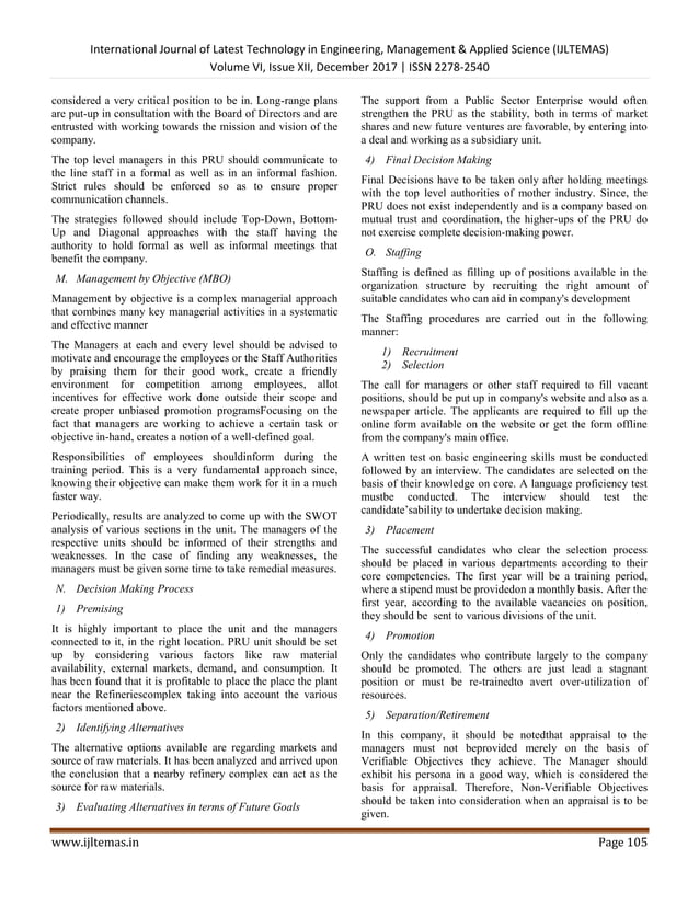 Management of Propylene Recovery Unit | PDF