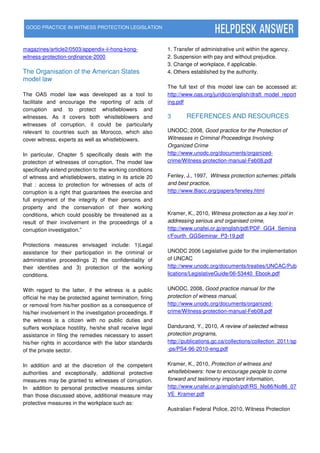 Good practice in witness protection legislation | PDF