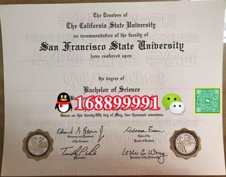 Francisco State University degree offer diploma Transcript | PPT