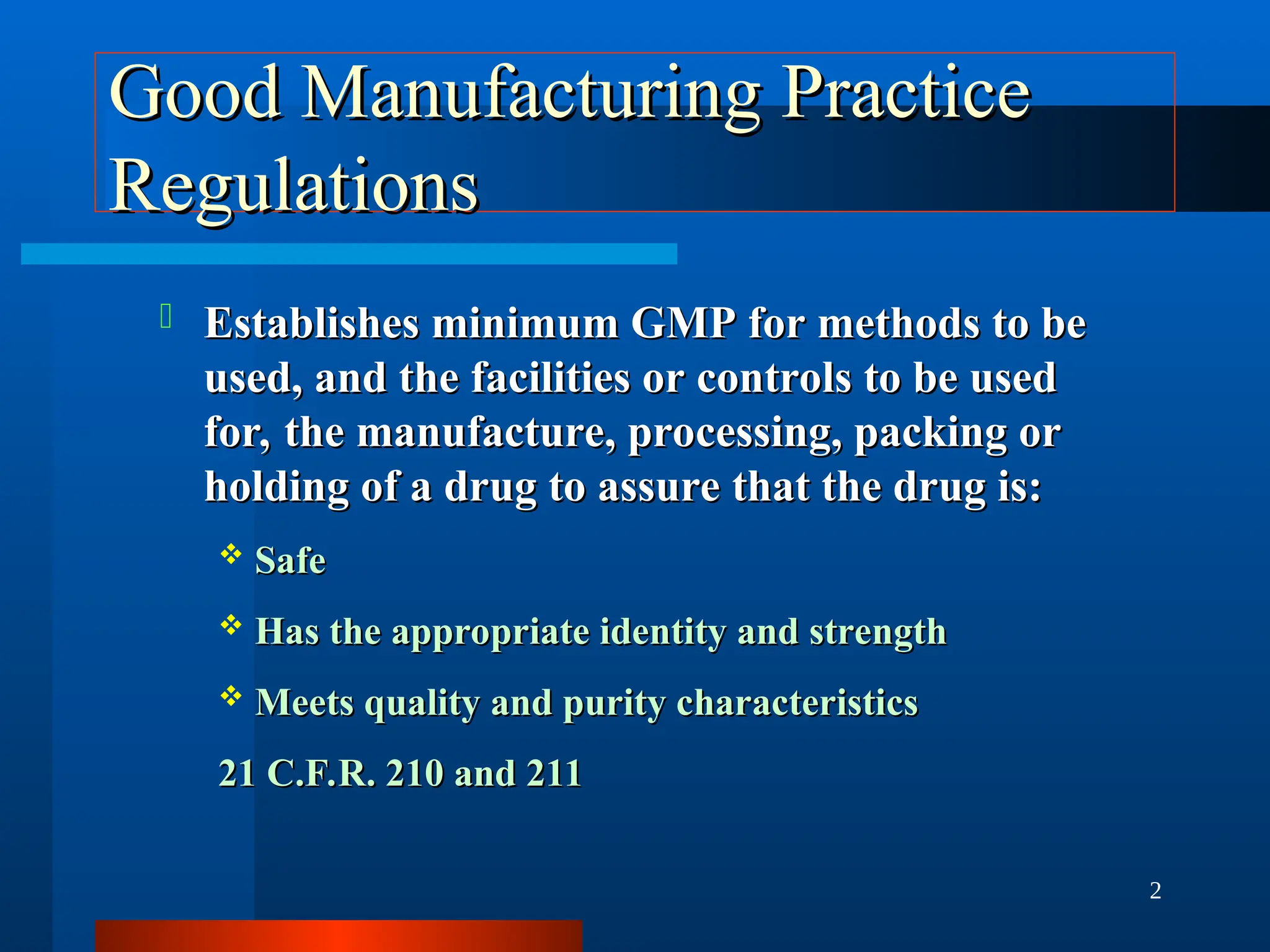 1_02.GMP GOOD MANUFACTURING PRACTICE ppt | PPT
