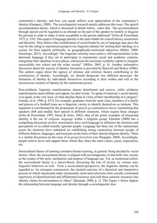 Language and Identity: A Critique | PDF
