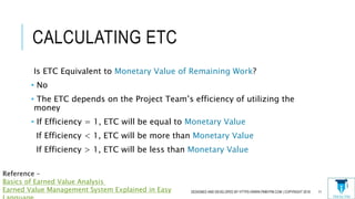 Calculating ETC In 4 Different Scenarios | PPT