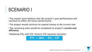 Calculating ETC In 4 Different Scenarios | PPT