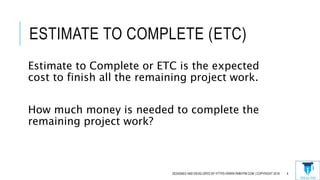 Calculating ETC In 4 Different Scenarios | PPT