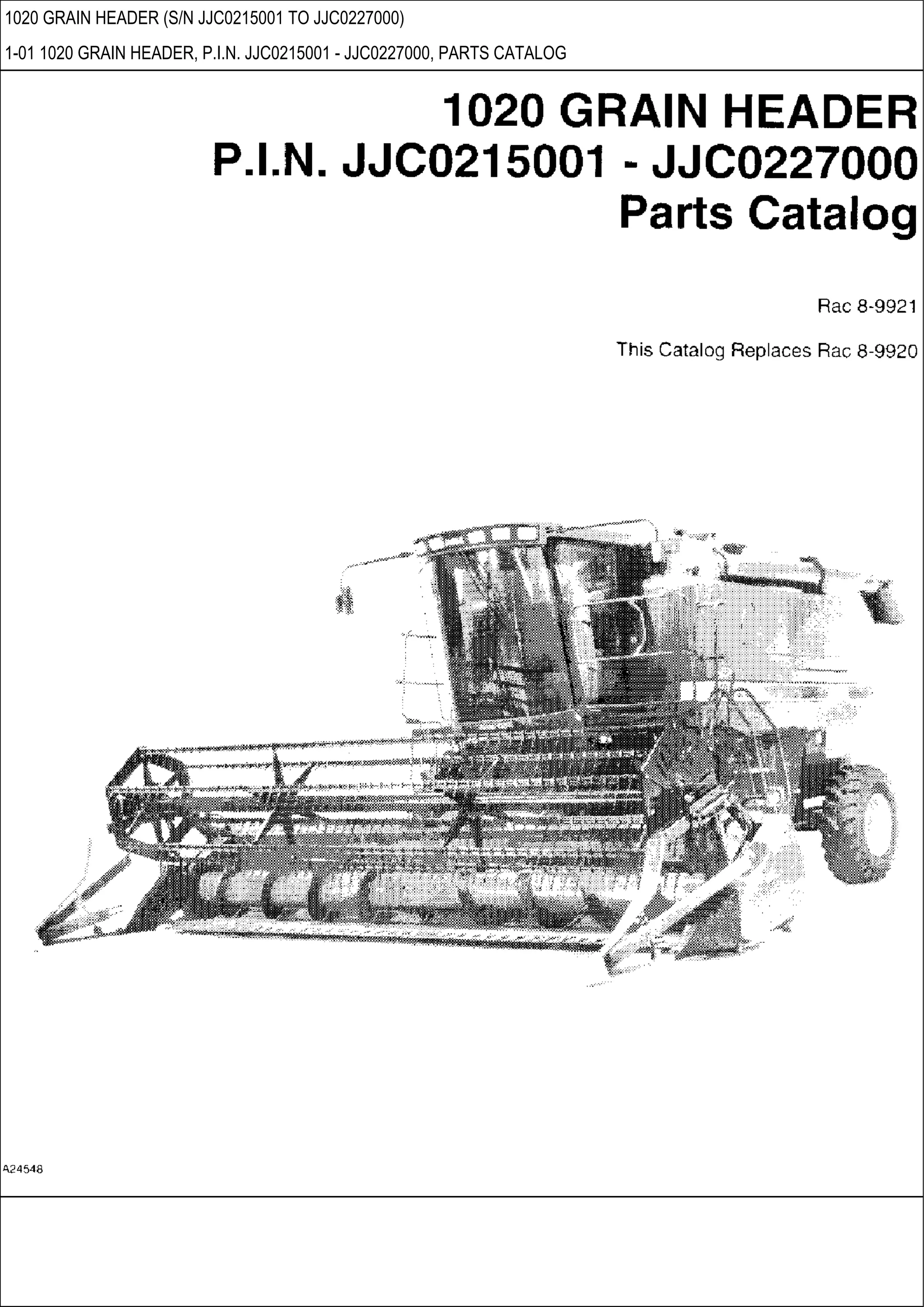 CASE 1020 Grain header | PDF