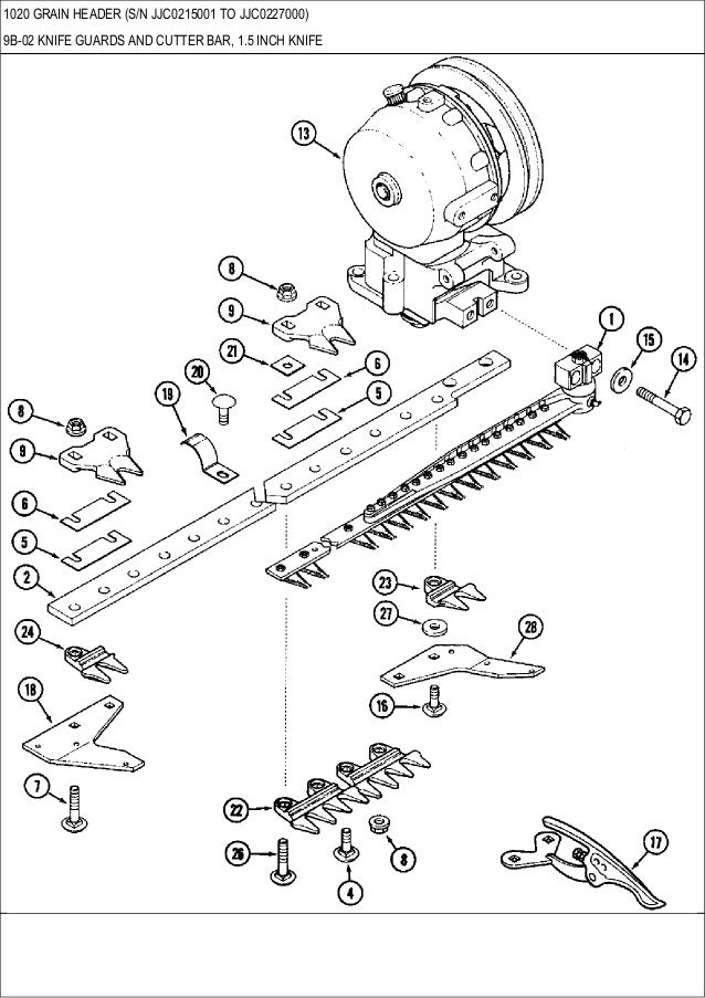 CASE 1020 Grain header