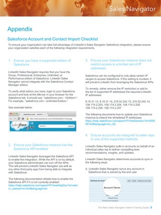 The New Sales Navigator: Admin Training Guide | PDF