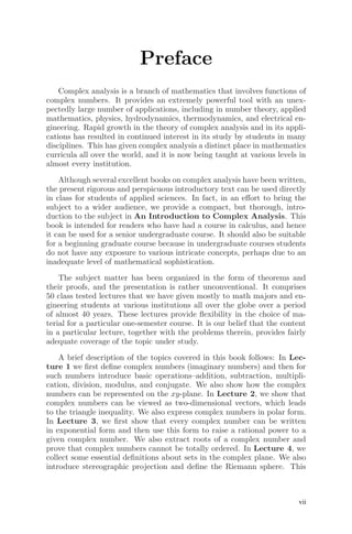 An Introduction To Complex Analysis 1st Edition Ravi P Agarwal | PDF