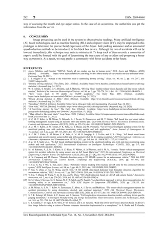 Smart vehicle management by using sensors and an IoT based black box | PDF