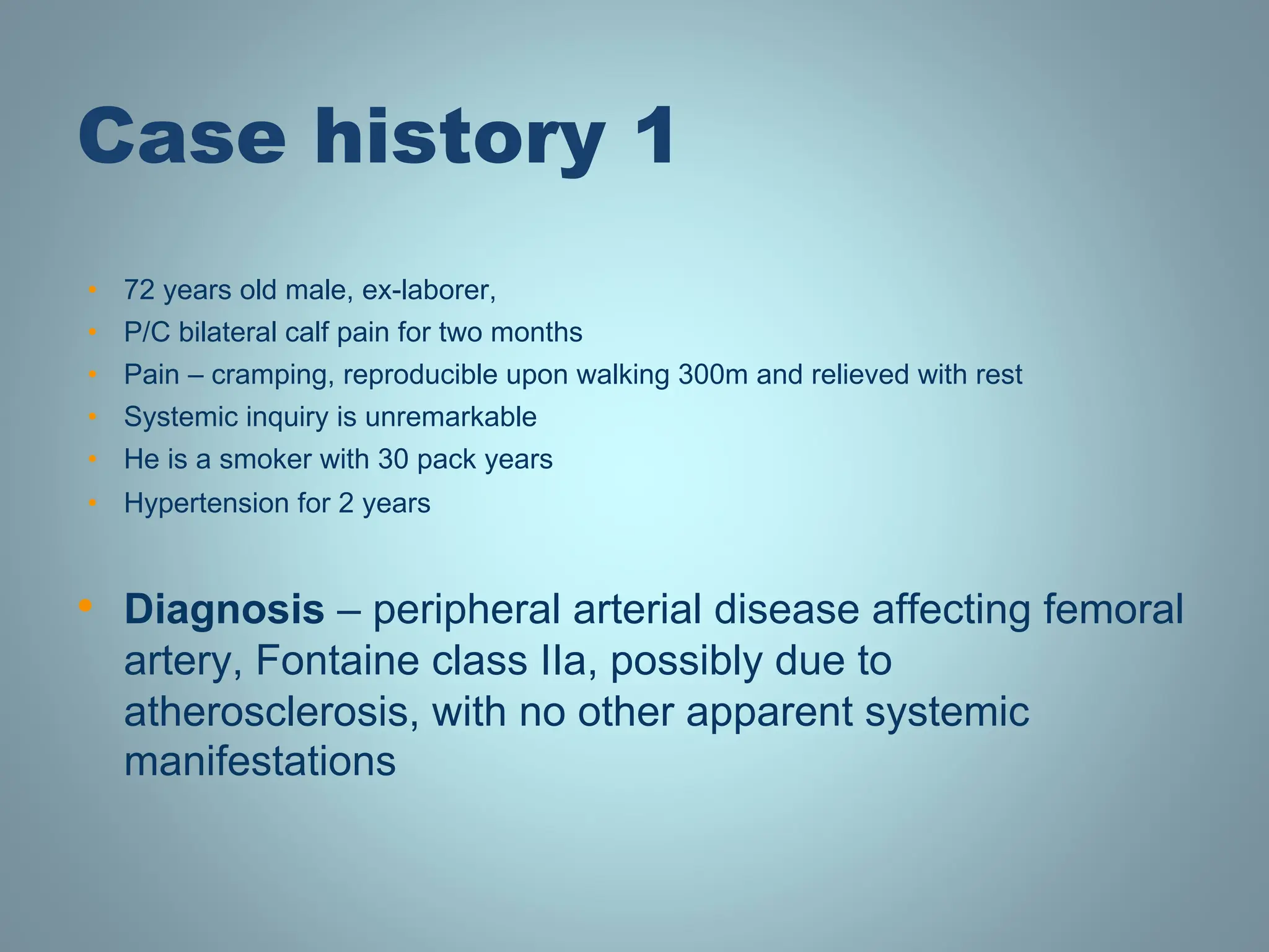 Pbs peripheral vascular dieases in humans | PDF